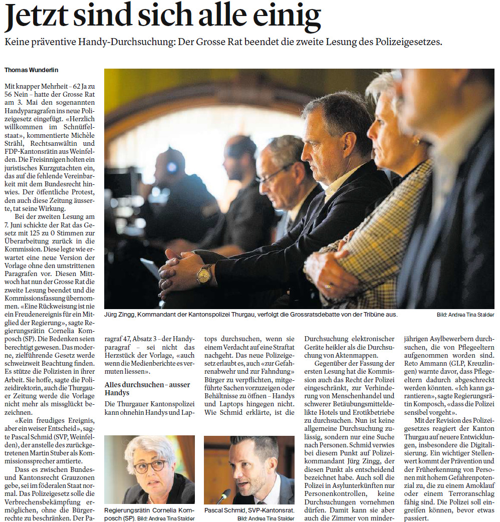 Neues Polizeigesetz: Kriminalität proaktiv bekämpfen - Pascal Schmid