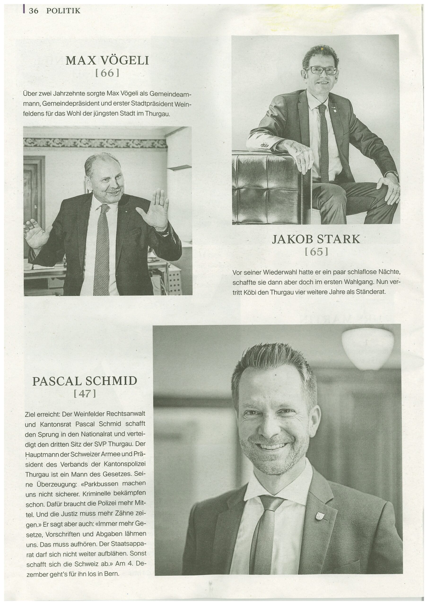 Who is who - vielen Dank für die Würdigung! - Pascal Schmid